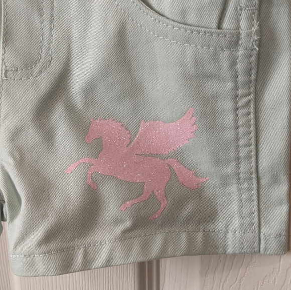 Little Lass | Matching Sets | Nwt Light Teal Overalls With Unicorn ...